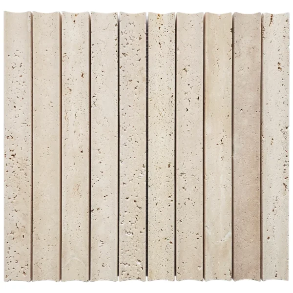 Rome Concave Travertine Mosaic - RMS Traders